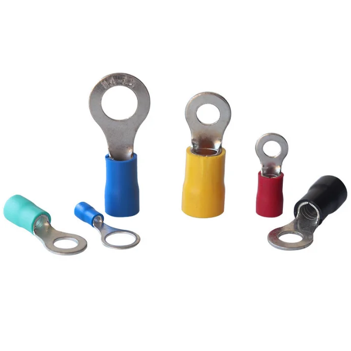 Rv Series Pvc Tinned Cable Lug Insulated Crimp Insulated Ring Terminal ...