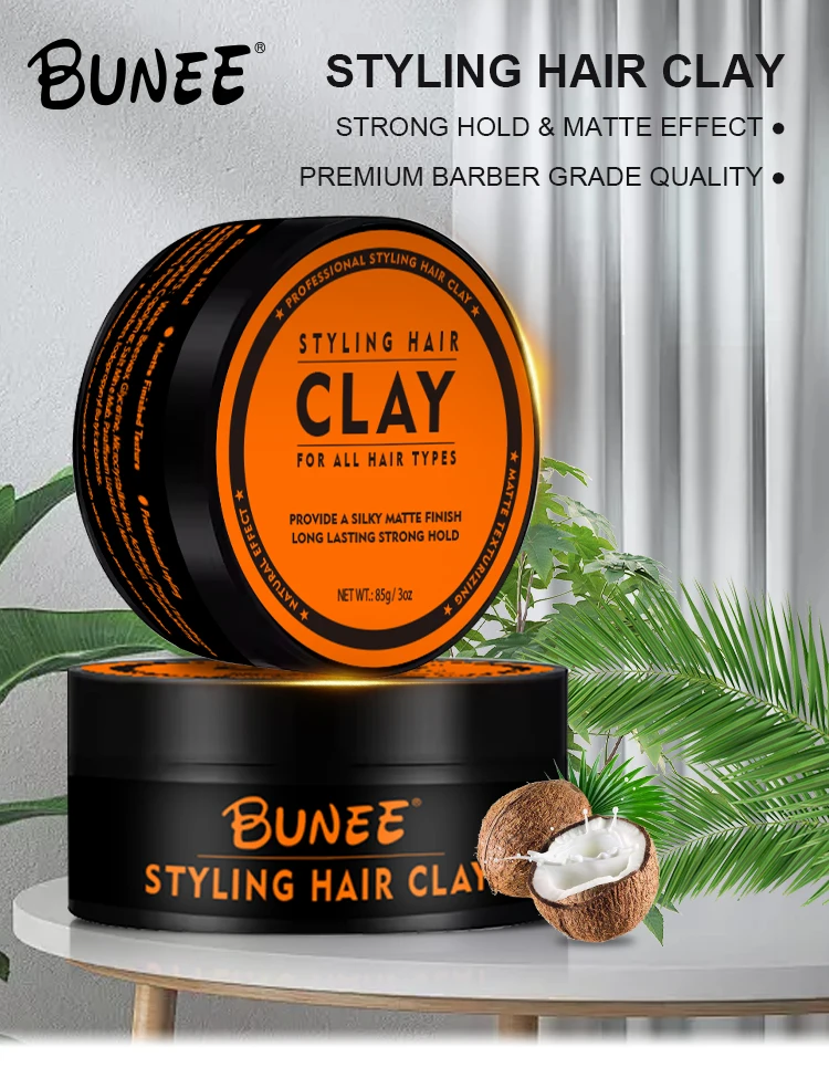 New Arrival OEM 85g Edge Control Matte Finish Hair Styling Wax for Men