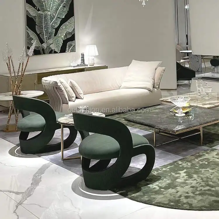 OE-FASHION Villa Model Rooms Luxury Post-Modern Italian Style Frosted ...