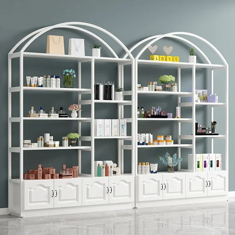 Cosmetic Display Showcase Wood Display Shelf of Product Custom Cosmetic ...