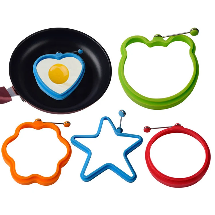 Wholesale Kitchen Pancake Rings Food Grade Non-stick Silicone Egg ...
