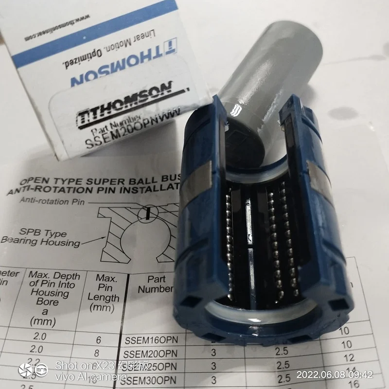 THOMSON Linear Ball Bushing Bearing SSEM20OPNWW - Precision & Load Capacity