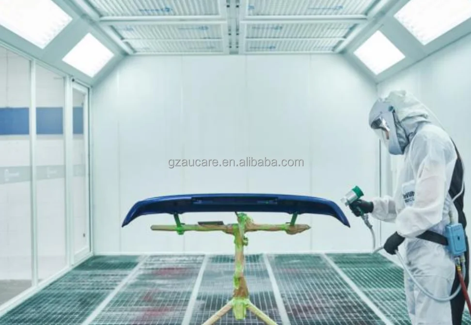 2023 CE Approved 7M Length Car Spray Booth - AUCARE Quality