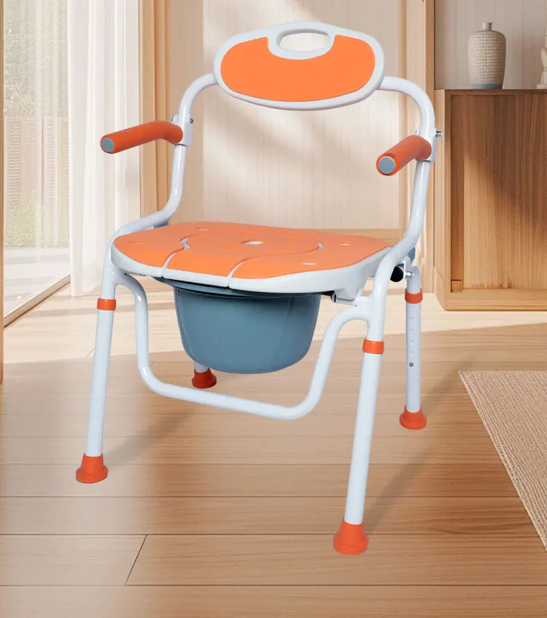 Bedside Commode Chair Raised Toilet Seat with Handles Portable Bathroom ...