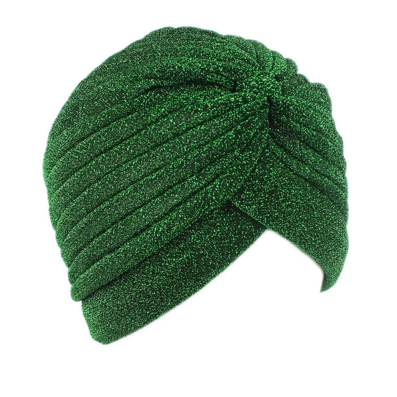 Hijabs Arab Popular Luxury Gold Turban Caps Knotted Muslim Hat Women ...