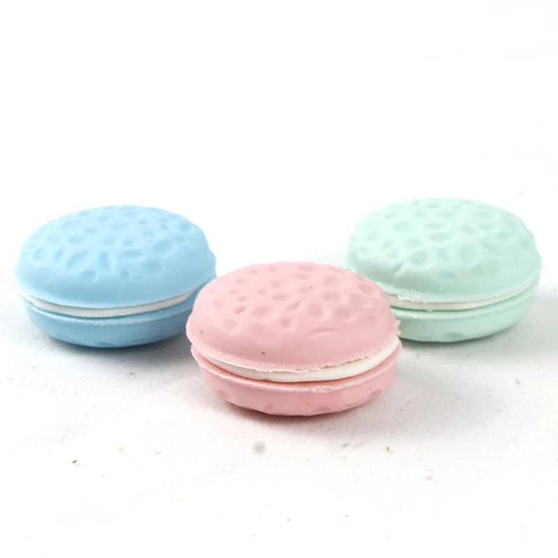 Soododo Custom Eco-Friendly 3D Jumbo Macaroon Erasers