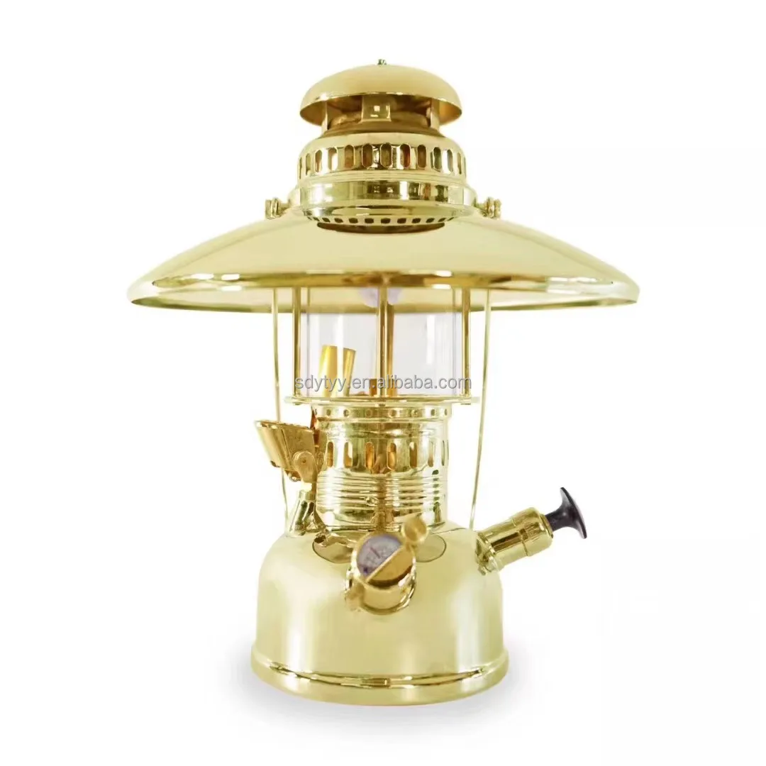 GOLDEN COLOR SANTRAX BRAND 150C.P COPPER KEROSENE MINI PRESSURE LANTERN ...