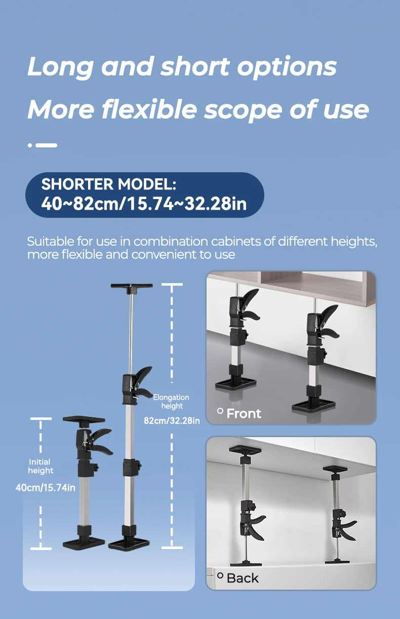 400-820MM Adjustable Quick Telescopic Support Rod for Cabinet Drywall ...