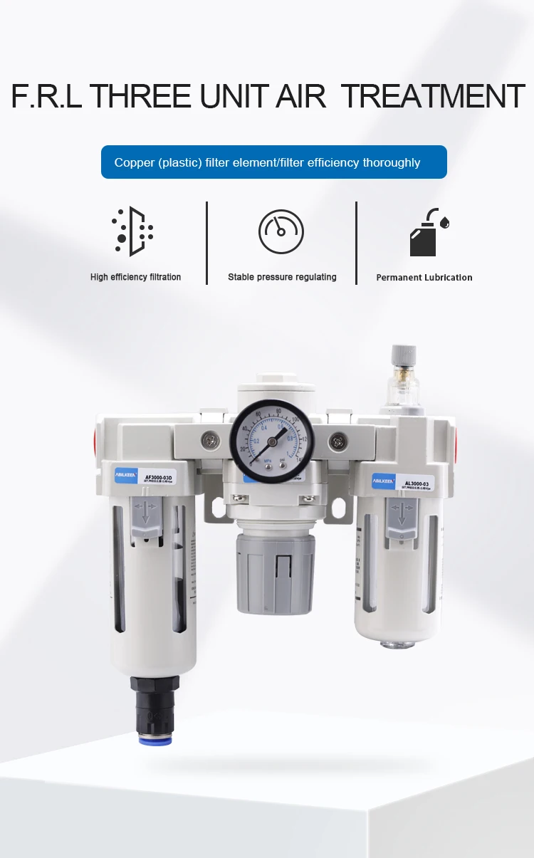 Ac Series Standard Electronic Pneumatic Frl Unit Filter Regulator ...
