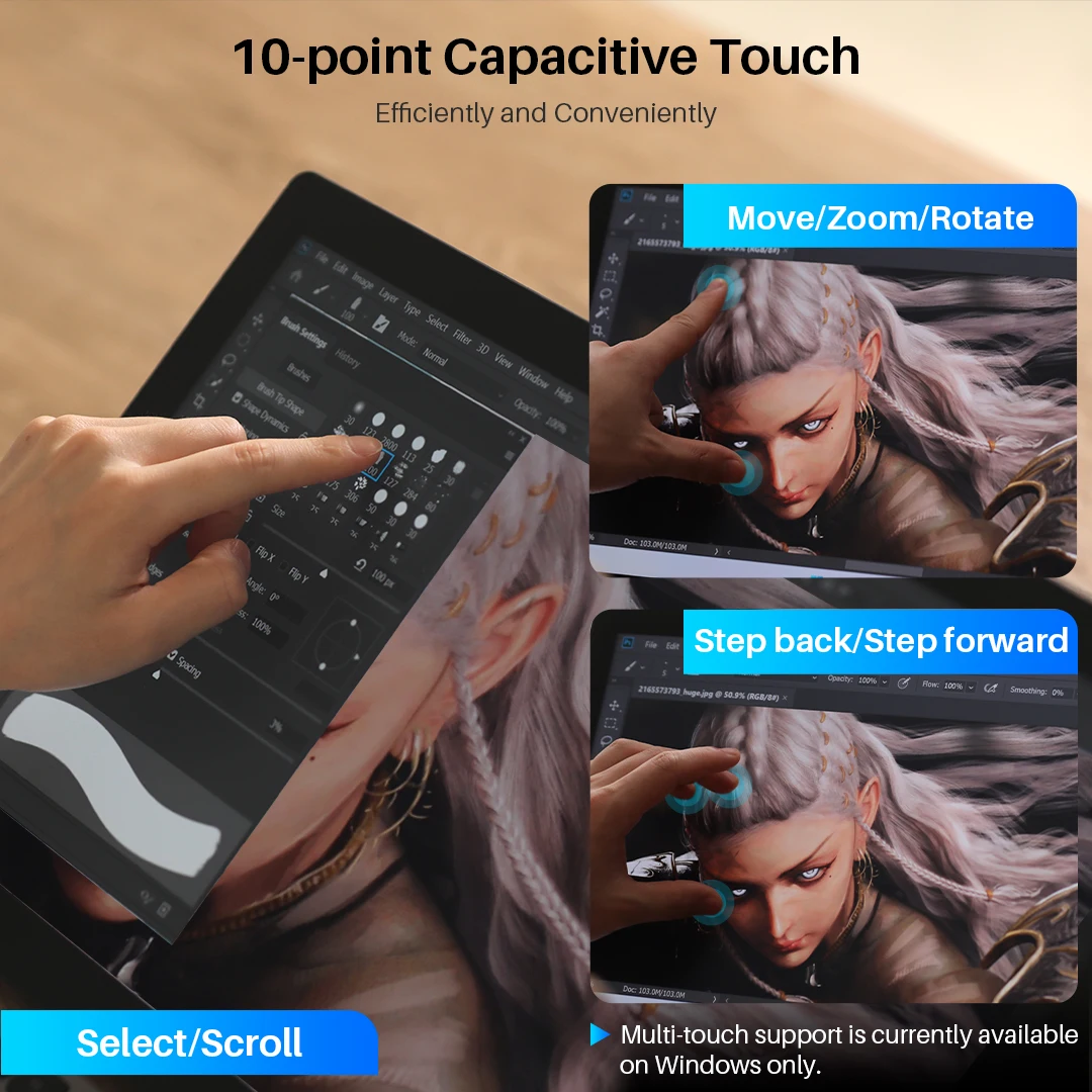 Huion Kamvas Pro 19 4K Digital Drawing Graphics Tablet