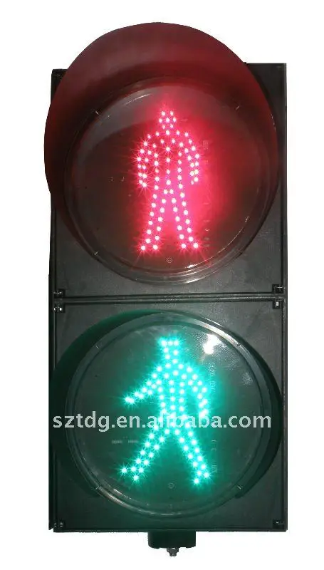 Red Amber Green LED Traffic Signal Light 100mm High Brightness Traffic ...