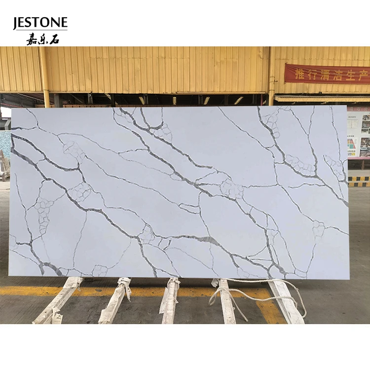 Jestone Quartz Slab Calacatta Gold Marble Look Quartz Stone Price ...