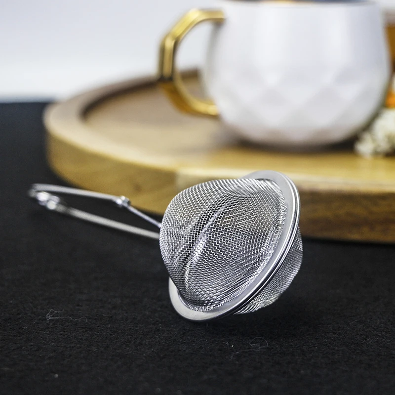 Hot Selling Mesh 4.5cm Ball Tea Stainer With Handle - Buy Stainless ...