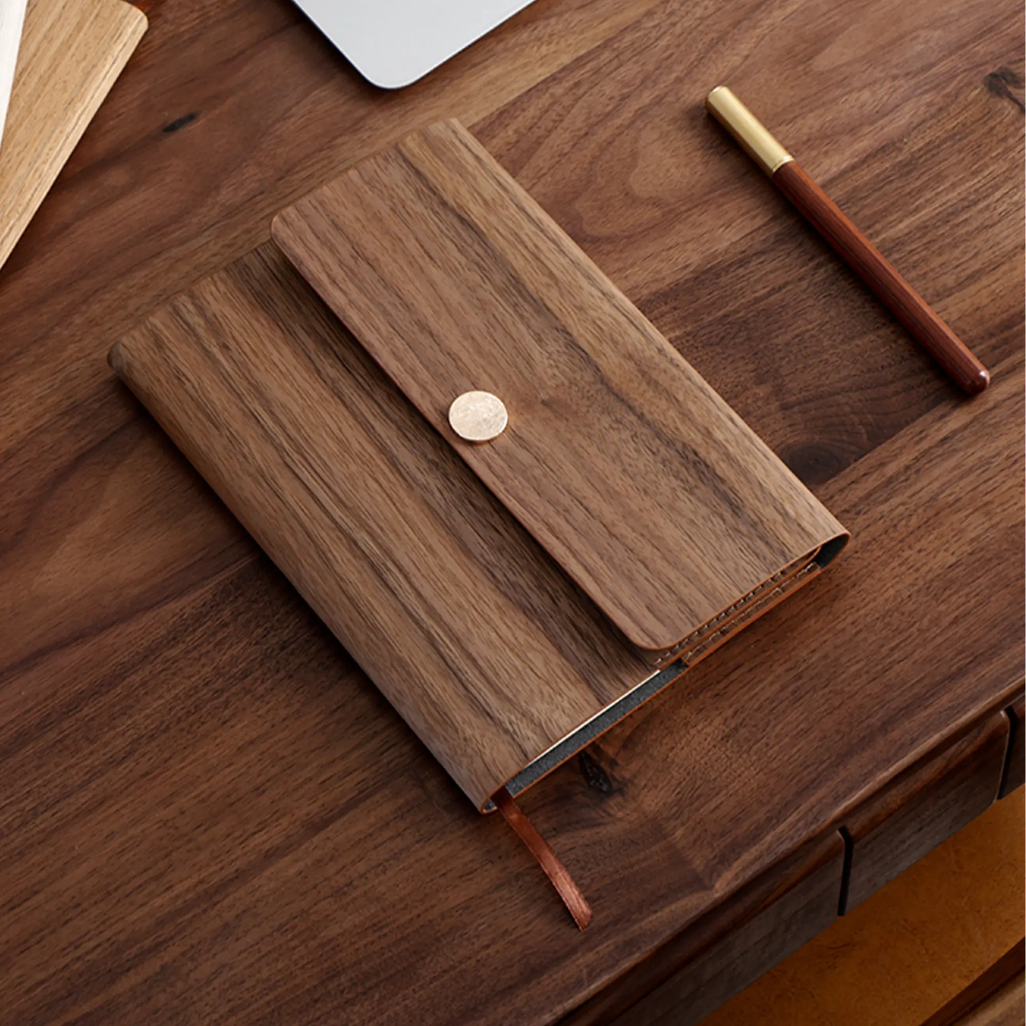 Labon Personalized Refillable Imitation Wooden Unique Journal Custom ...