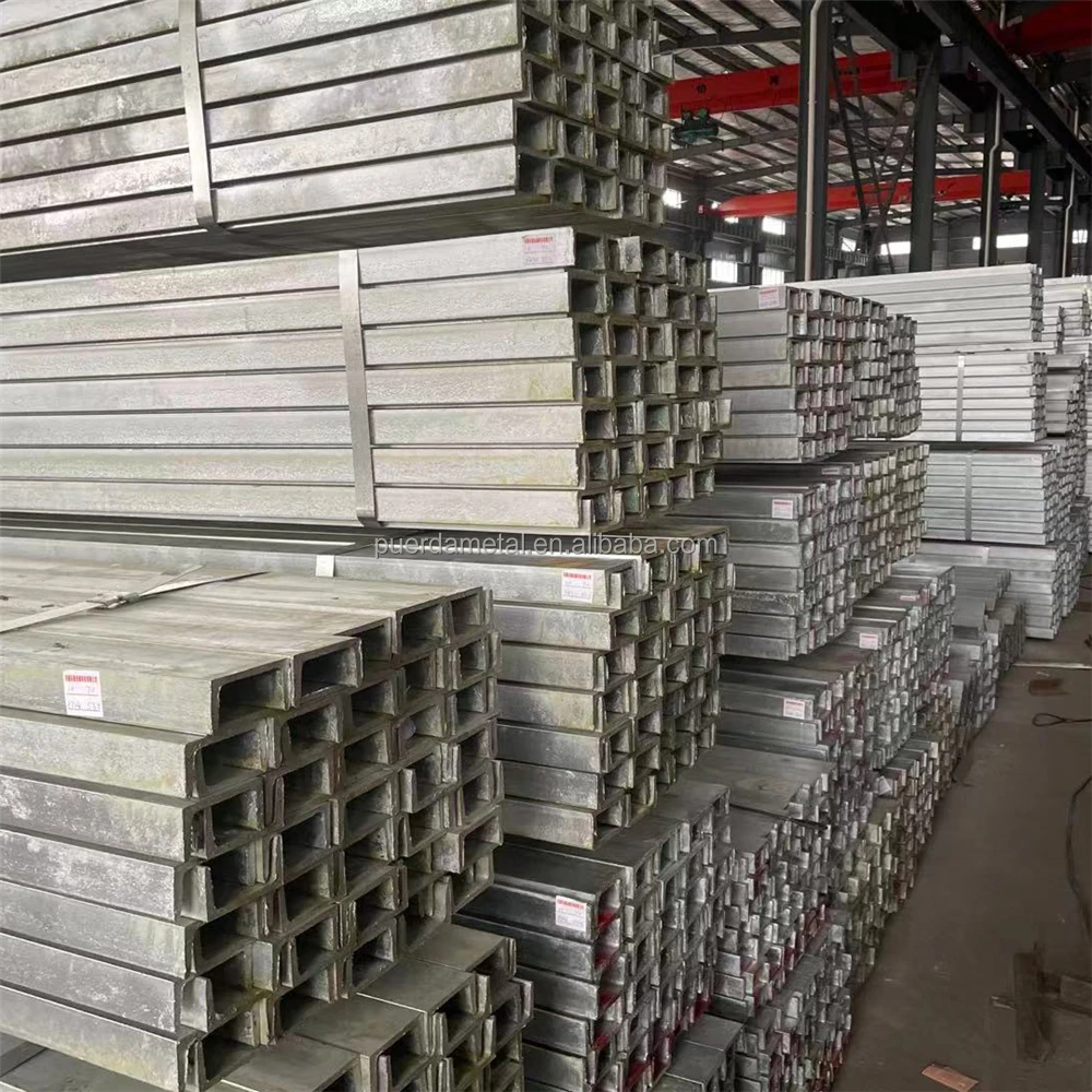 Galvanized U-channel Steel Fence Post Cold Formed Perforated Ms Channel ...