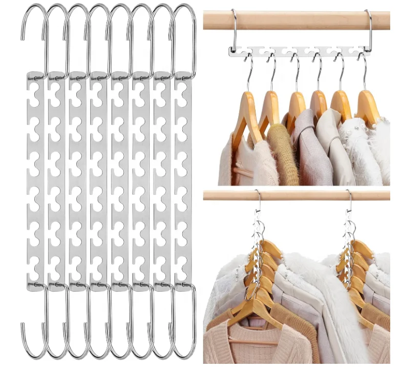 Heavy Duty Hanger Organizer Capacity Metal Magic Hanger Sturdy Multi ...
