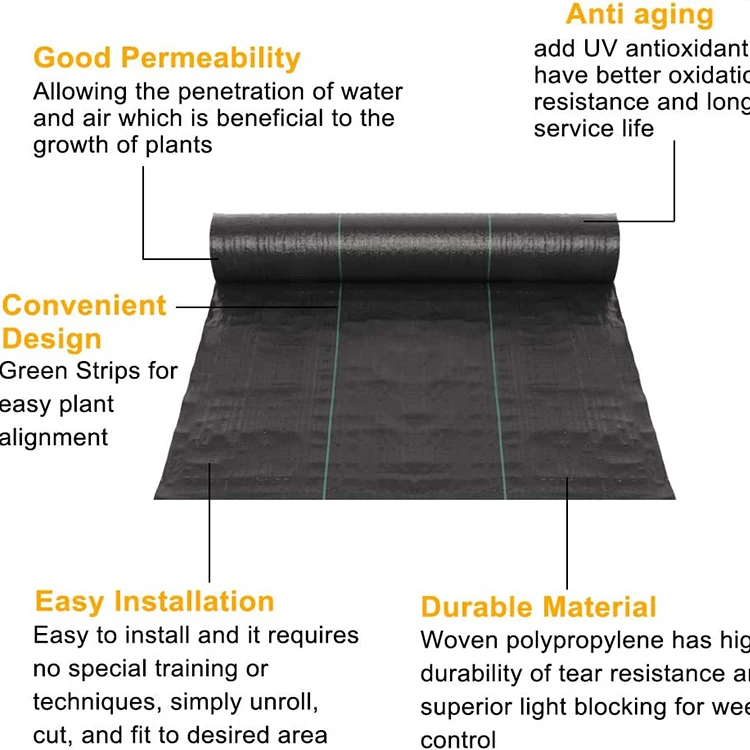 55gsm-120gsm Polypropylene Pp Pe Garden Agricultural Ground Cover ...