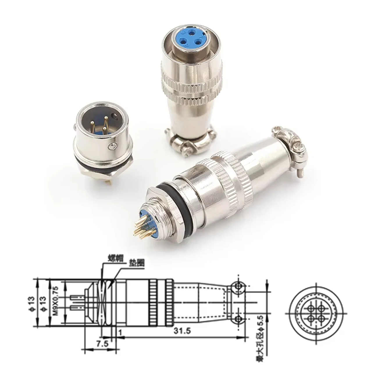 Julet Higo M6 M7 M8 Waterproof Connectors for Motorcycles