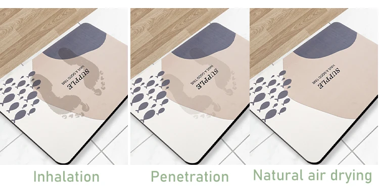 Customize Fast Water Drying Super Absorbent Bath Mats