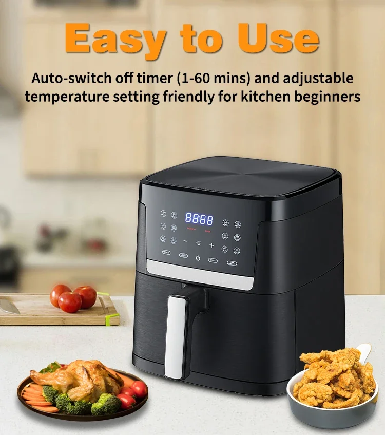 Customizable Hot 7l Matt Finish Surface Air Fryer Without Oil ...