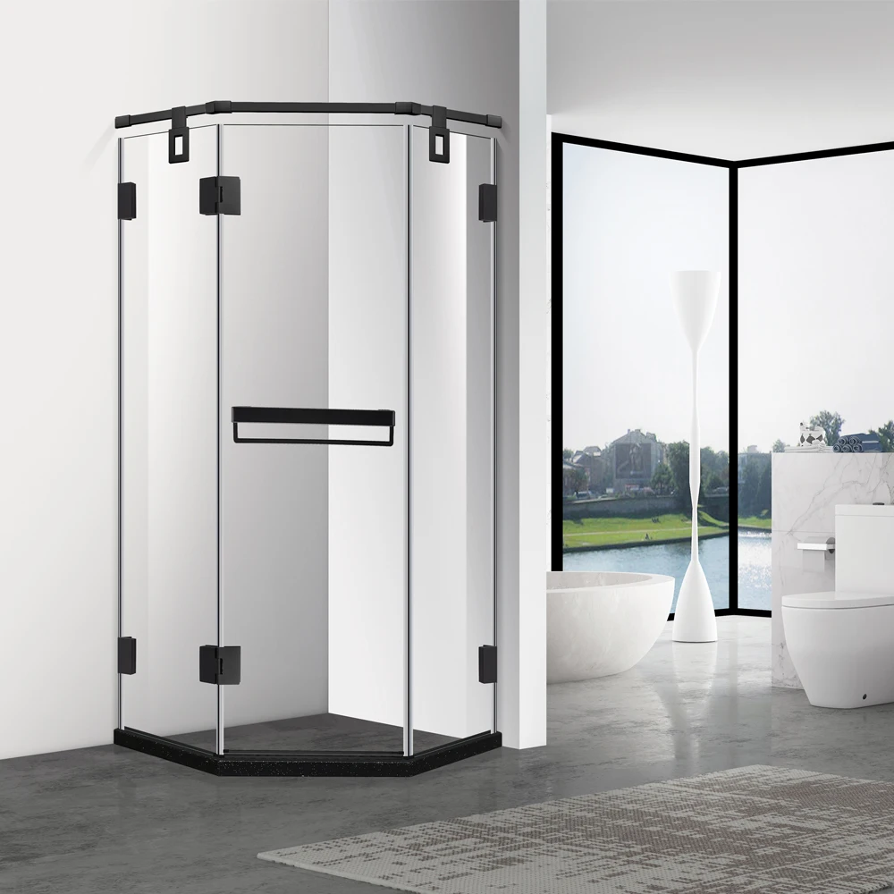 Bathroom Corner Mounted Glass Shower Cubicle - Banyo Kabini