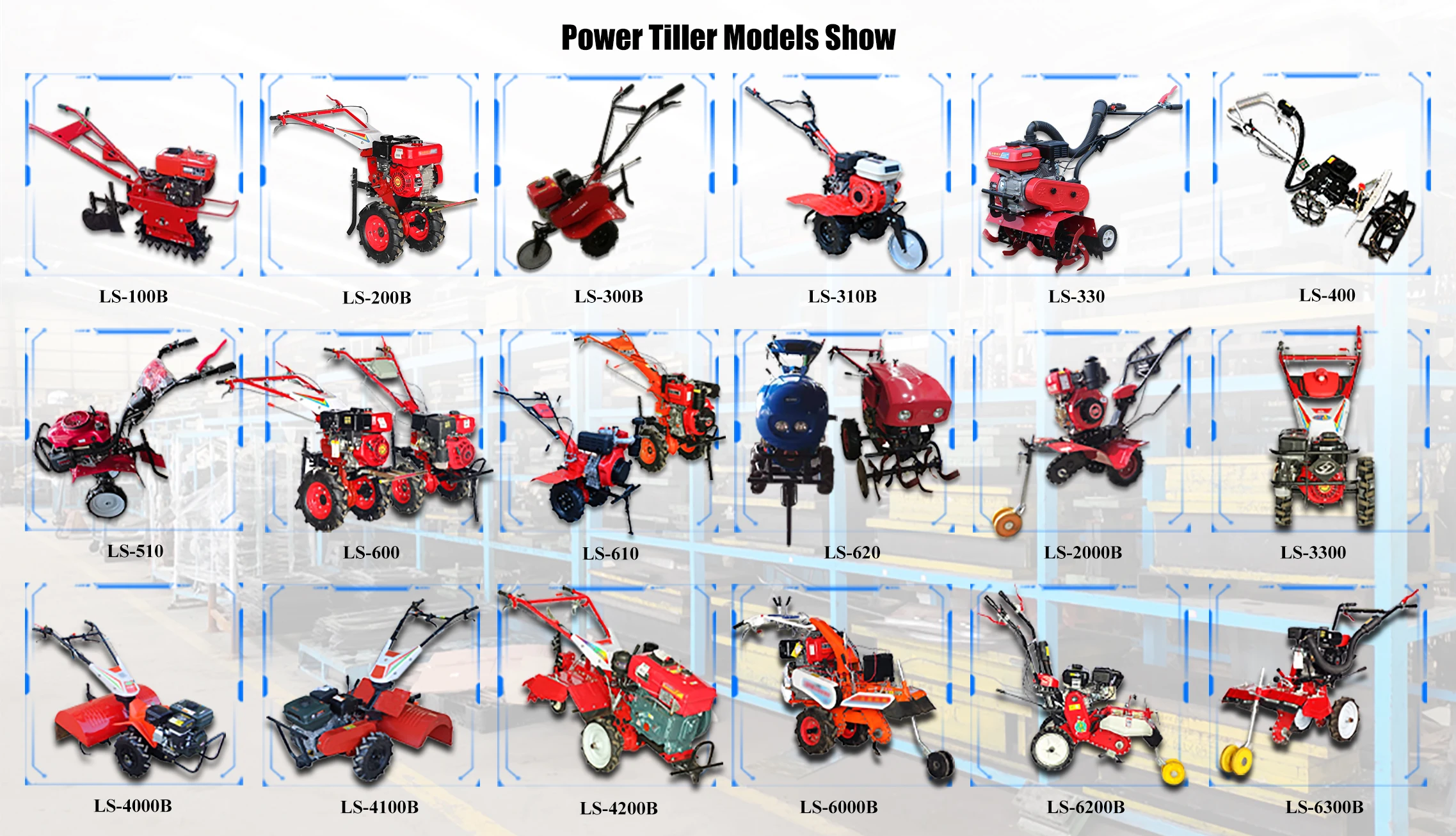 Mini 5.5HP Rotovator Lawn Tiller Cultivator - 10hp Diesel Power Tiller