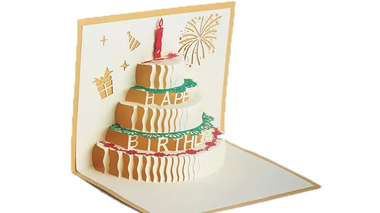 Bsci Factory 3d Carta De Cumpleanos Children Birthday Paper Greeting ...