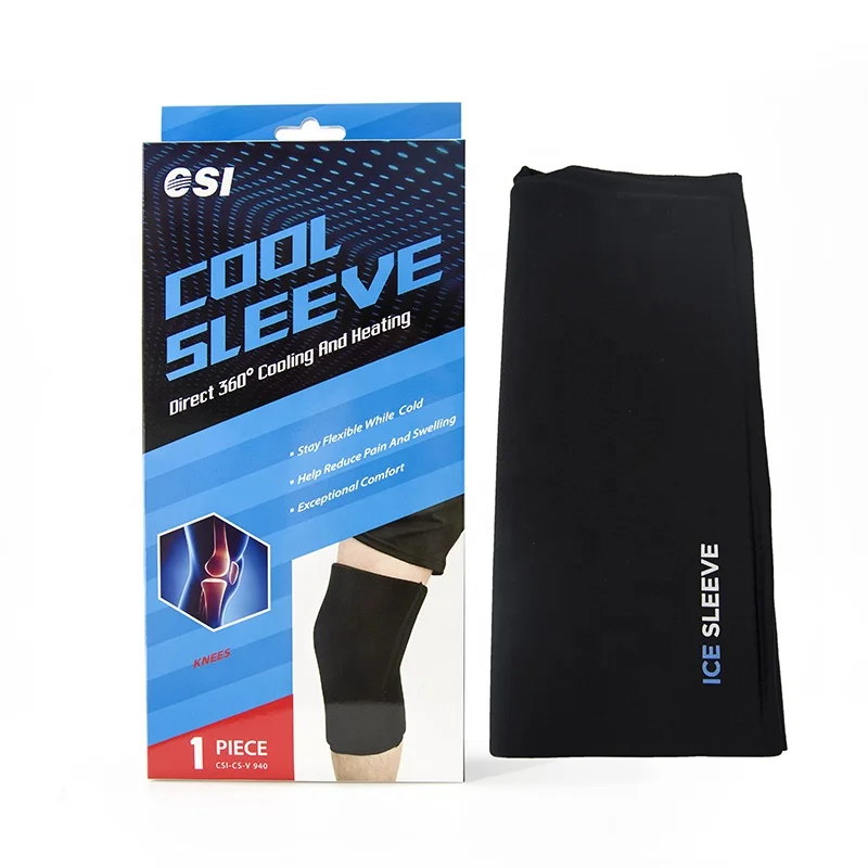 CSI Reusable Flexible Ice Sleeve Hot Cold Pack Therapy for Sports Knee ...