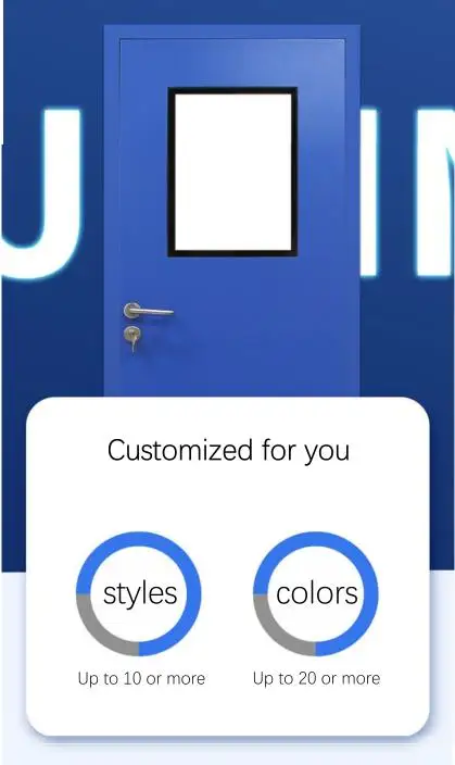 Color Steel Purification Door for Laboratory Clean Room Electronics ...