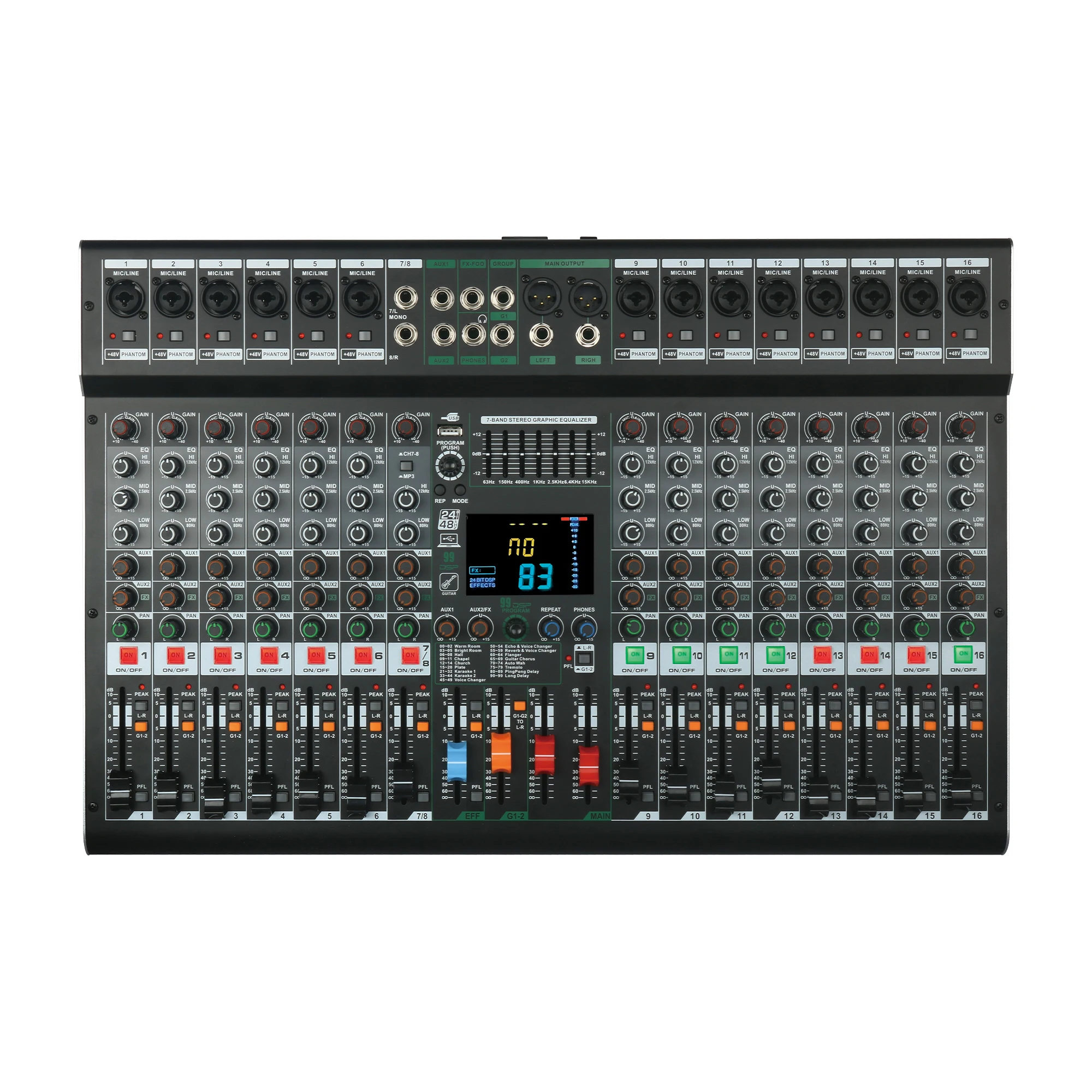 Accuracy Pro Audio ST2160 - 16 Channel Audio Mixer Console