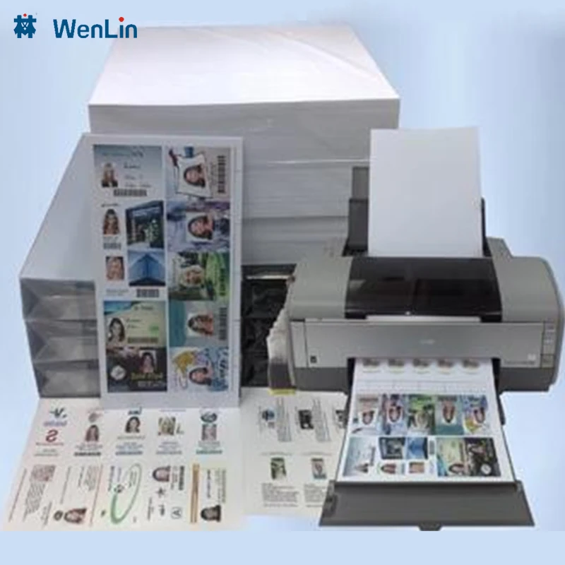 Wenlin Pvc Id Card Lamination Sheet A4 0.3mm 0.17mm 0.22mm Customized ...