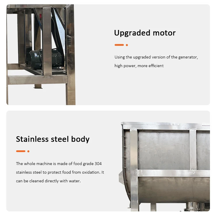 Industrial Double Helix Ribbon Mixer 200 300 480 500 1000 2000 Kg ...