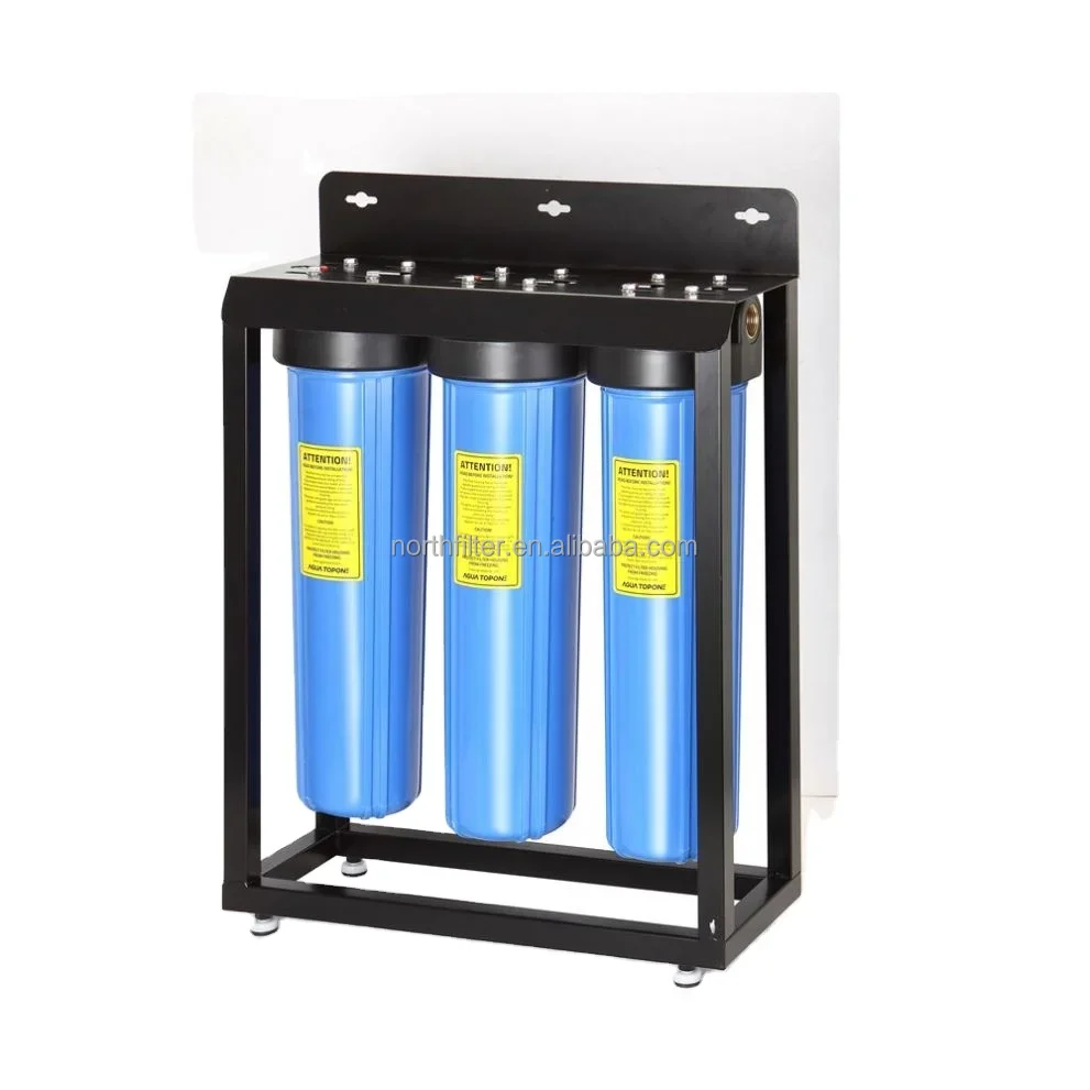 3 Stages Water Filter Housing Main Line Alkaline Tap Water Filtration ...