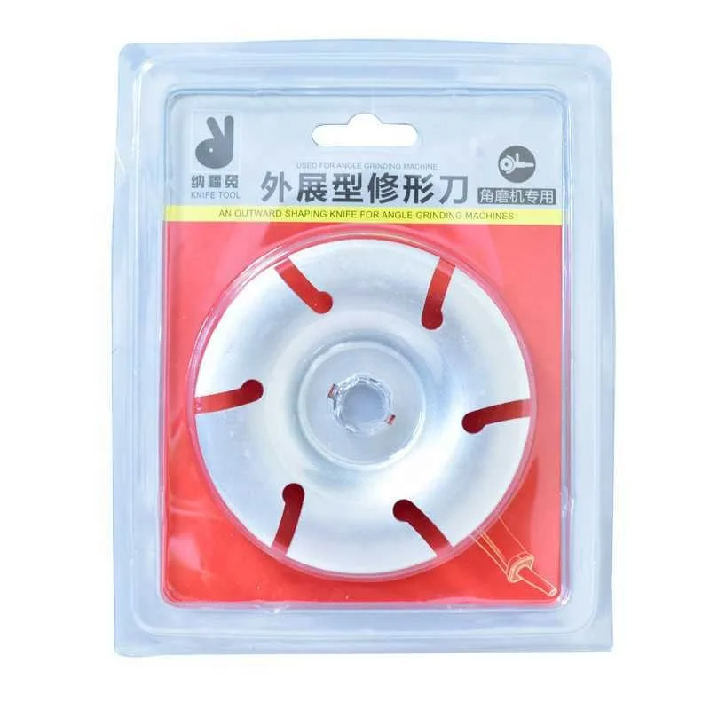 16mm Hole Angle Grinder Six Tooth Shaping Knife Woodworking Tea Tray ...