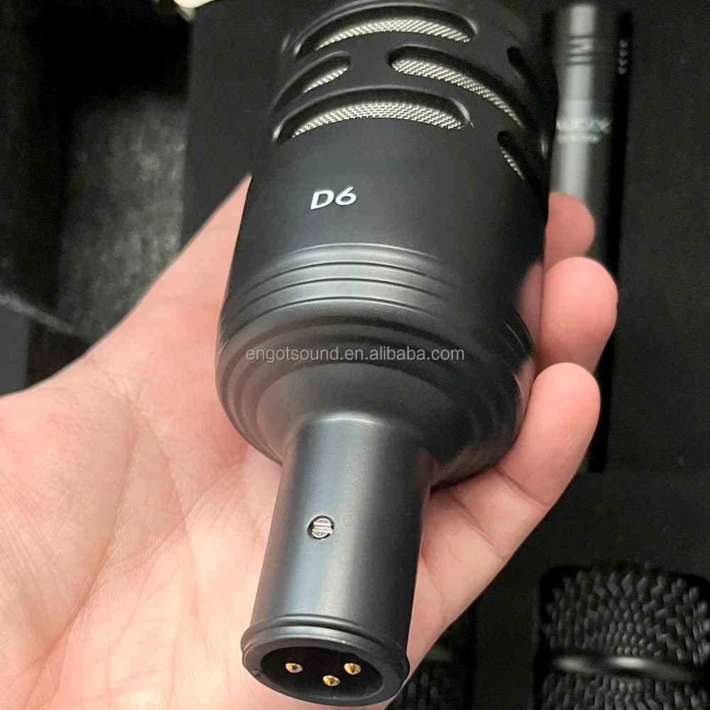 Professional 7-Piece Drum Mic Set with Clear Sound & XLR Connection