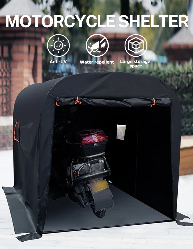 Homful Retractable Motorcycle Shelter Motorbike Garage Foldable Canopy
