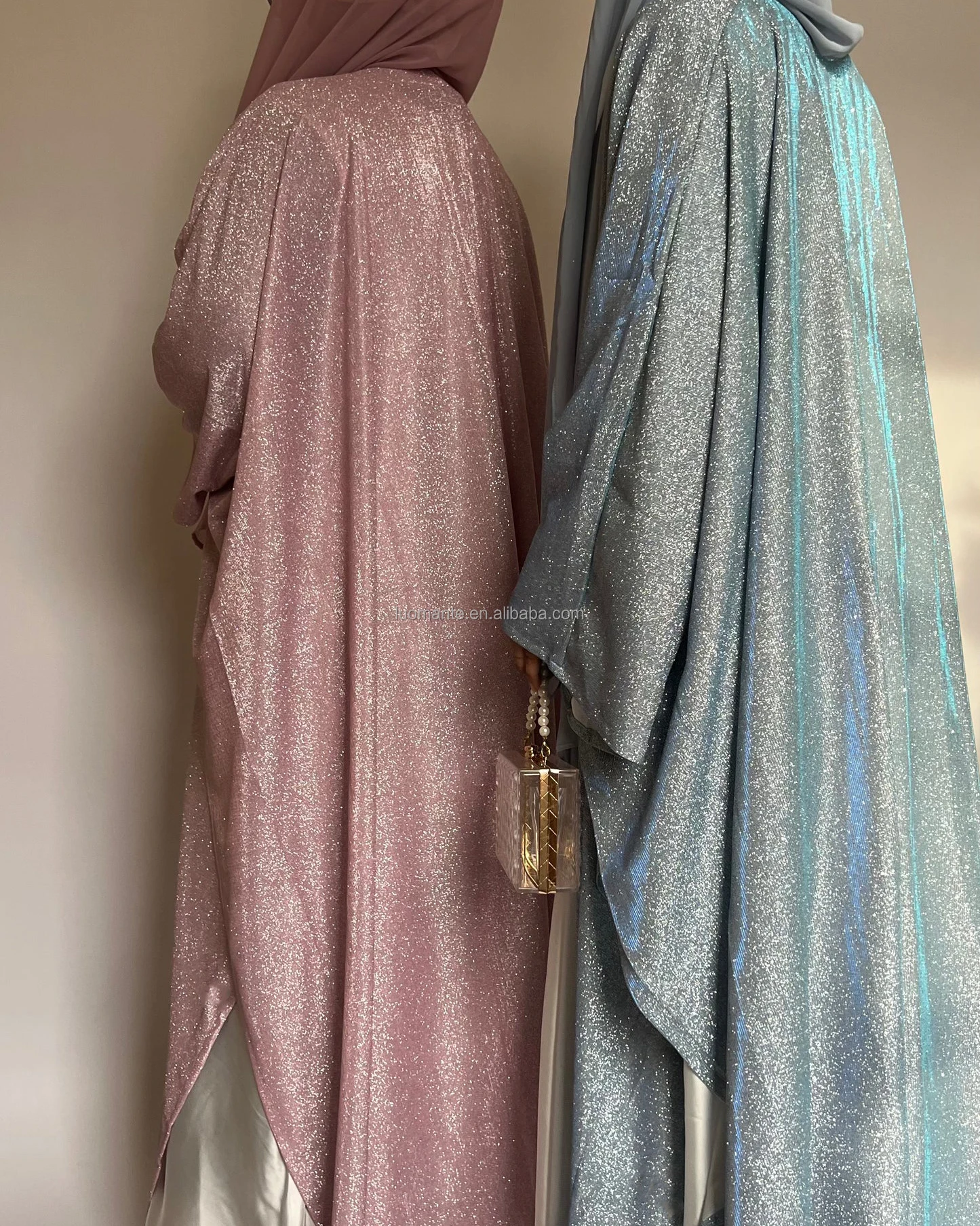 Shop Custom Shiny Glitter Abaya - Islamic Traditional Clothing