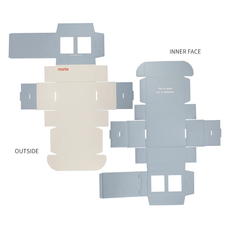 Custom Recyclable Folding Packaging Corrugated Paper Box For Stickers ...