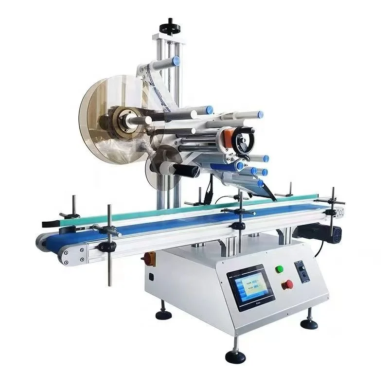 Desktop Automatic Flat Labeling Sticking Machine Labeler Plane Label ...