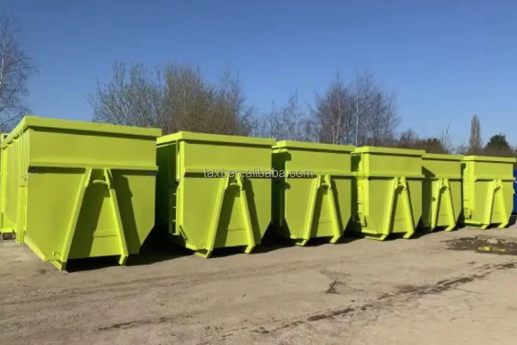 20ft Large Half Height Roll Off Hook Lift Box Roll Off Box Heavy Duty ...