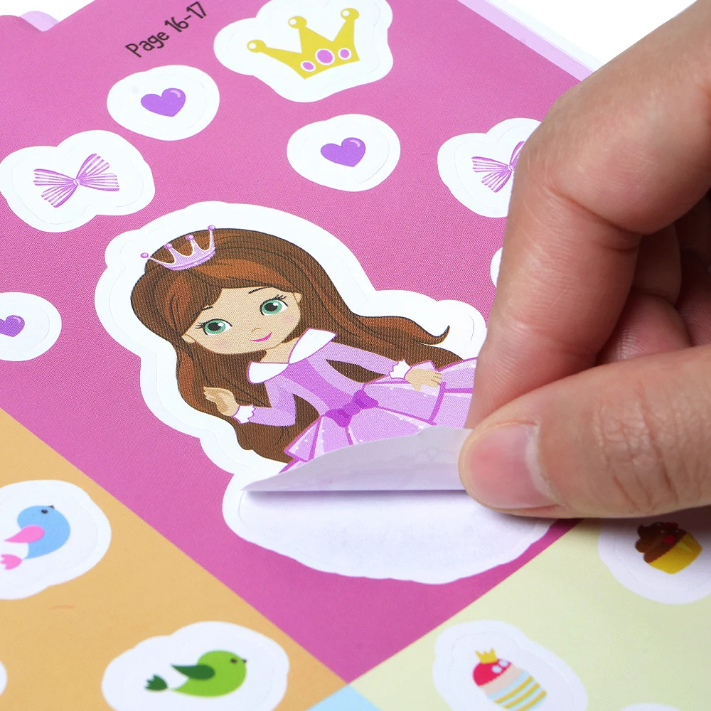 Custom Children Preschool Activity Sticker Book Oem Design Printing Die ...