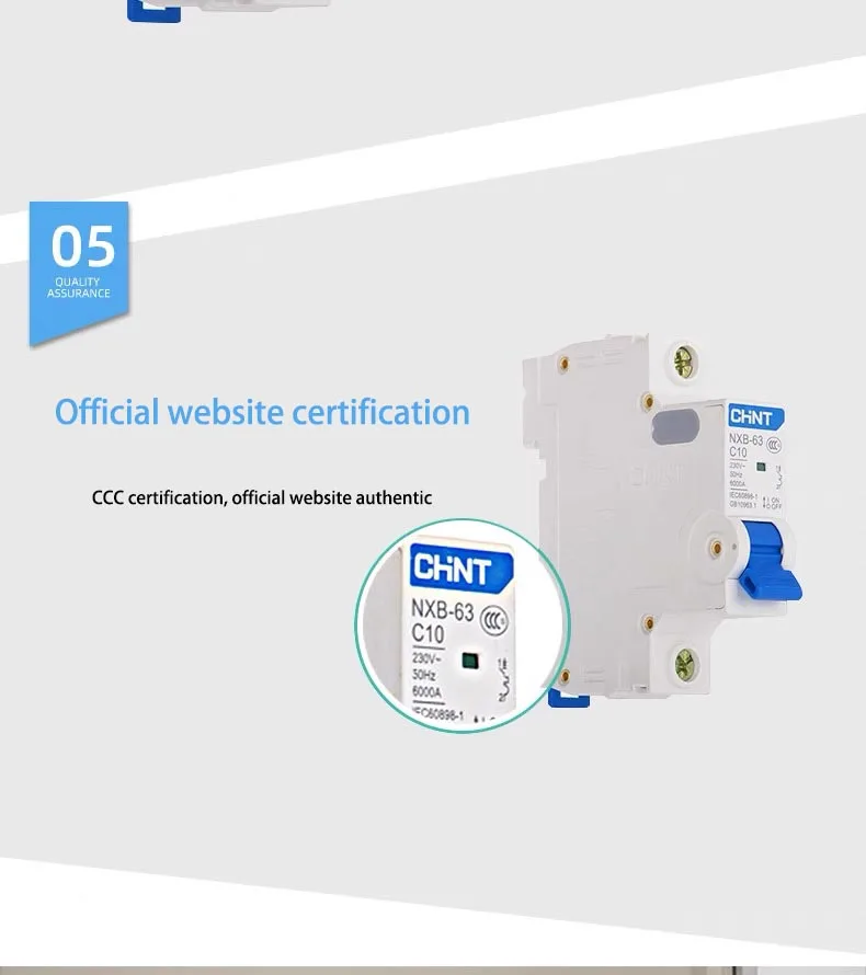 Chint Mini Circuit Breaker NXB-63a Household 1234P Air Conditioning ...