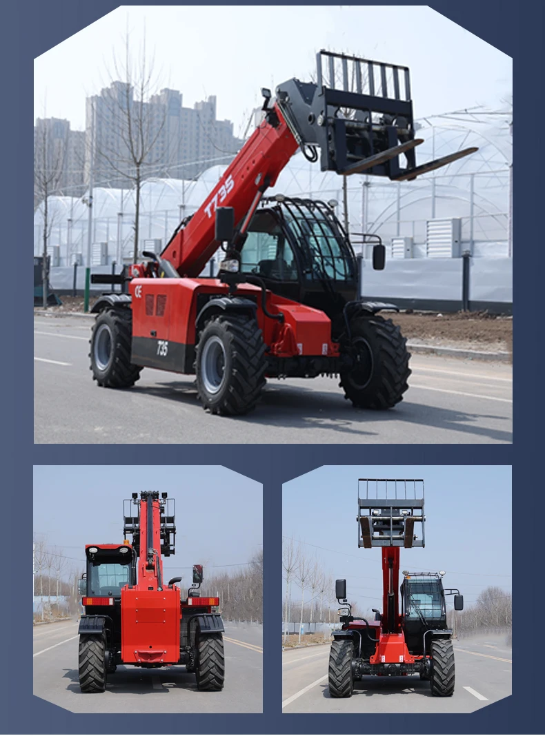 Micro Small Forklift Telehandler 2,5t Telescopic Forklift Mini ...