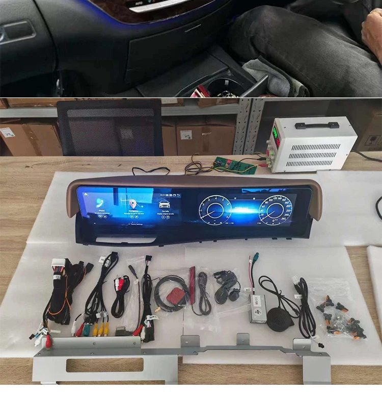 Benzz S-Class W221 W222 Full LCD Dual Connected Panoramic Large Screen ...