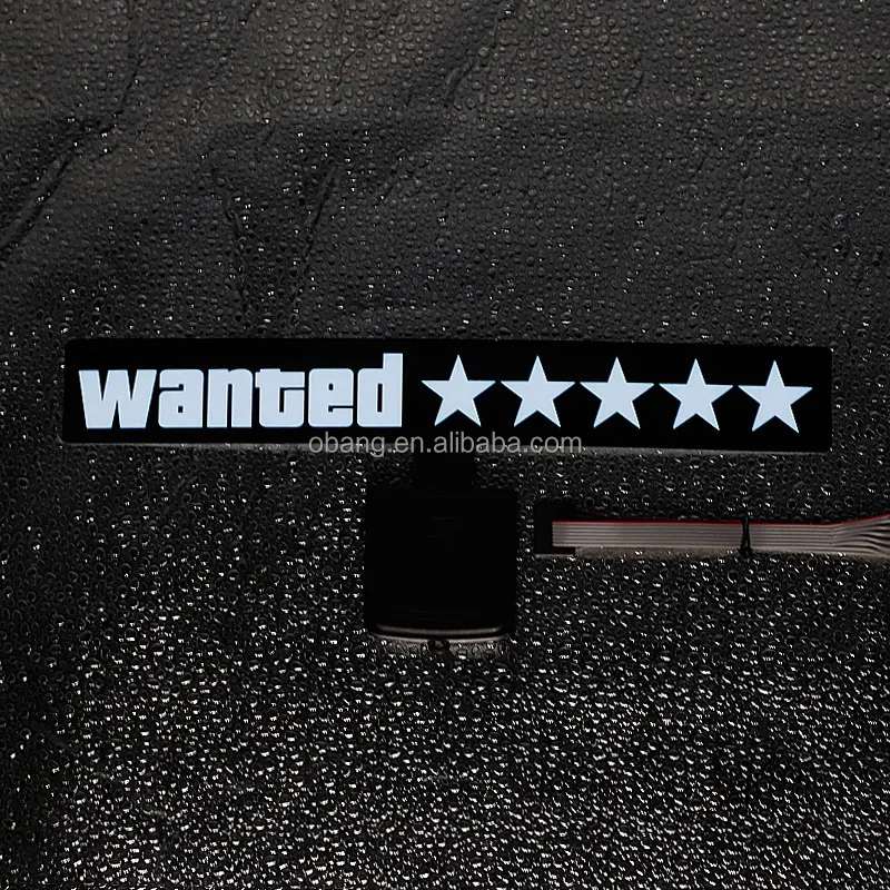Custom Led Light Up Sticker Electronic Luminous El Car Sticker Glow In ...