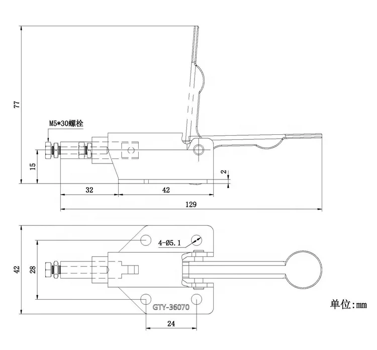Toolon Custom Toggle Clamp Push Pull 36070 Quick Released 50kg 110 Lbs ...