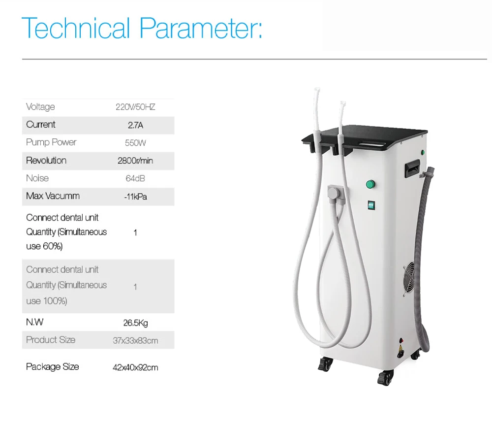 Mobile Dental Chair Suction Portable Dental Unit With Air Compressor ...
