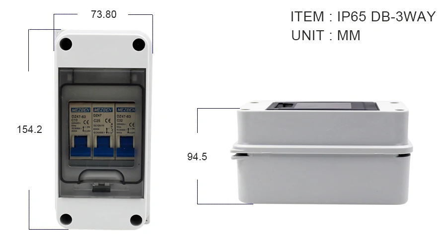 MCB Box - IP65 Waterproof Distribution Wiring Solutions