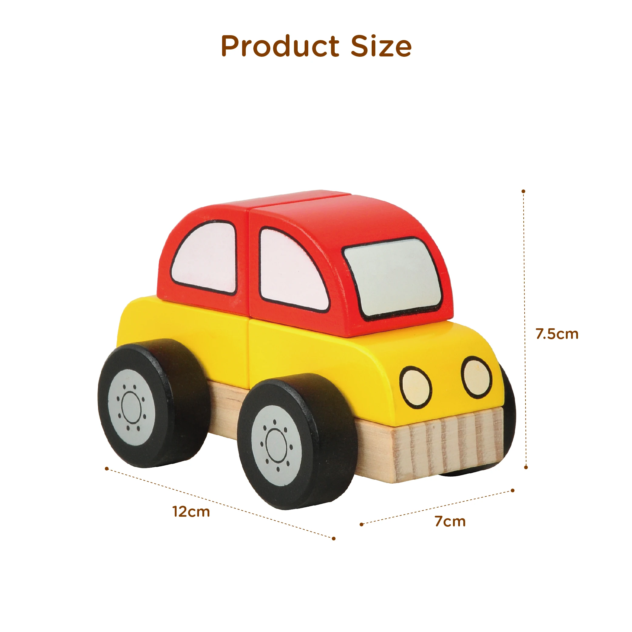 Smilebloomi Educational Toys - Unpainted Building Blocks