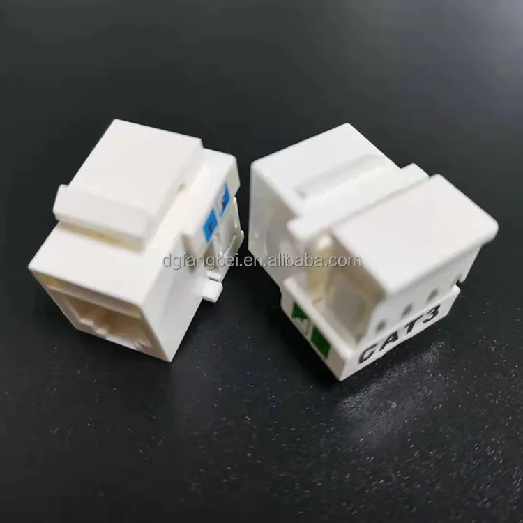 Rj11 Rj12 Cat3 Keystone Jack Telephone Connector Utp Module Jack - Buy ...